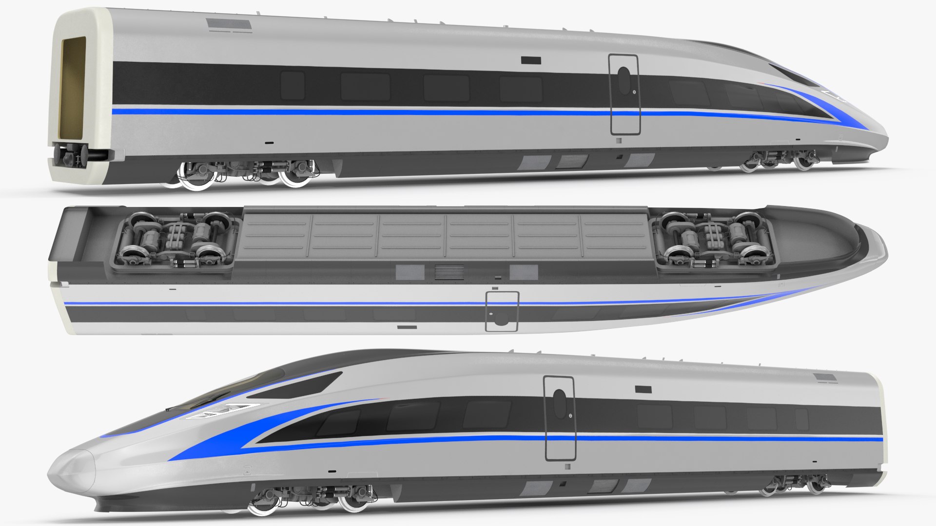3D High Speed Bullet Train Locomotive Head - TurboSquid 2083635
