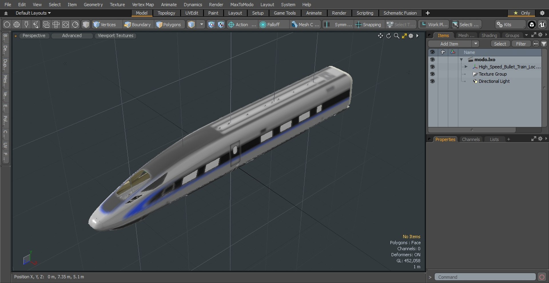 3D High Speed Bullet Train Locomotive Head - TurboSquid 2083635