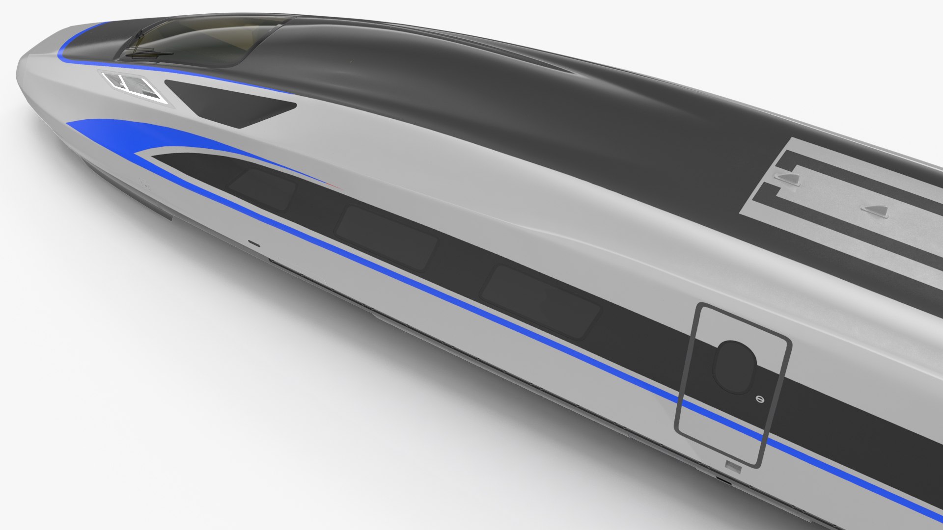 3D High Speed Bullet Train Locomotive Head - TurboSquid 2083635