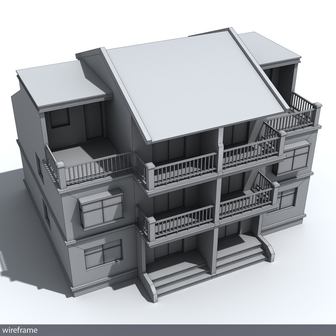 3d Residential House 03 Model