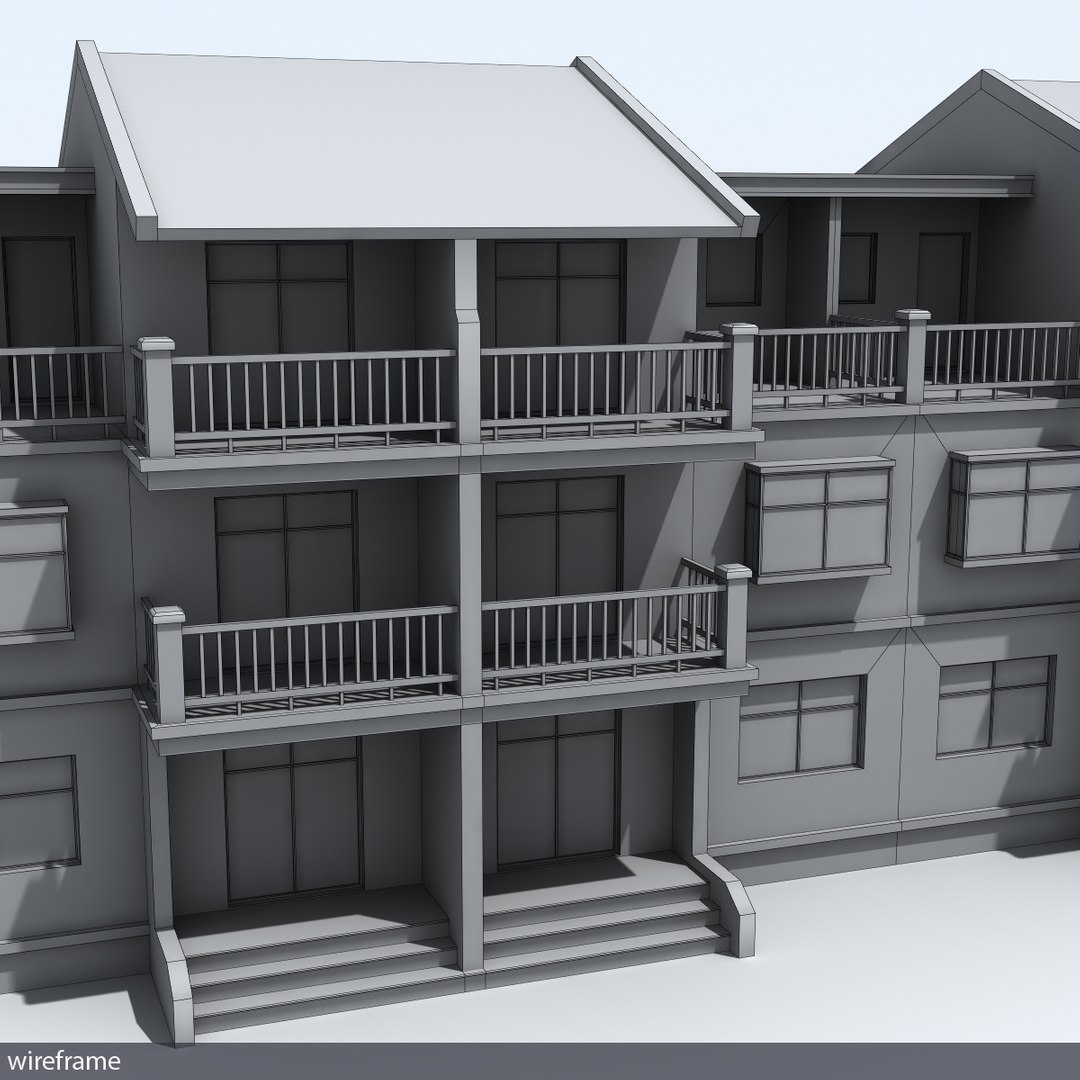 3d Residential House 03 Model