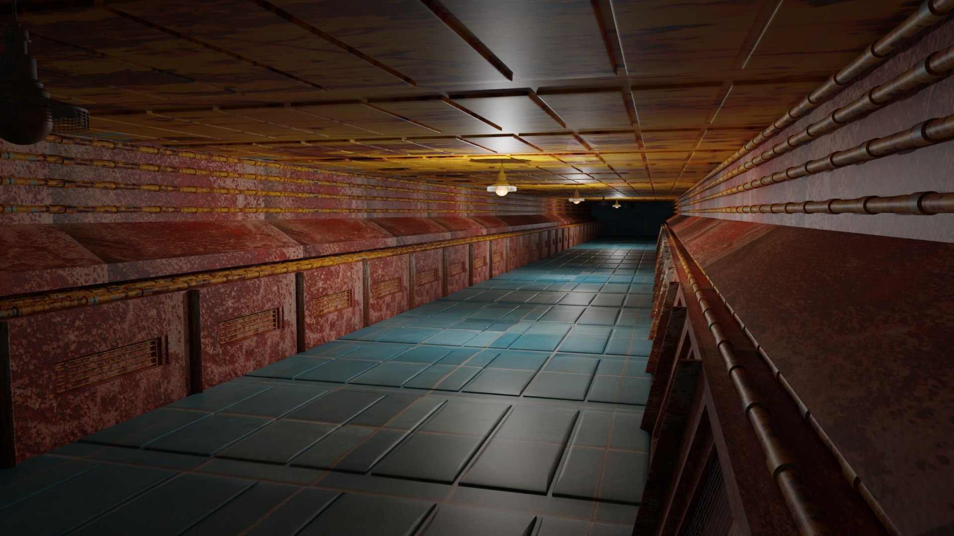 Underground Tunnel 3D - TurboSquid 2161404