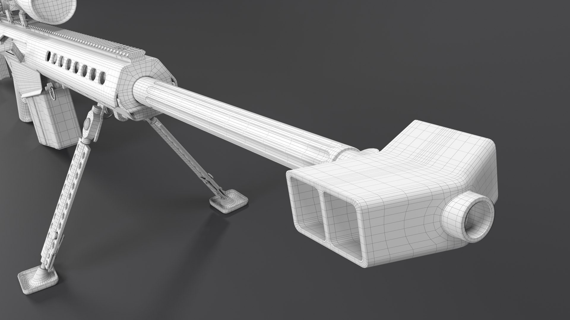 Sniper Rifle With Scope Model - TurboSquid 2226979