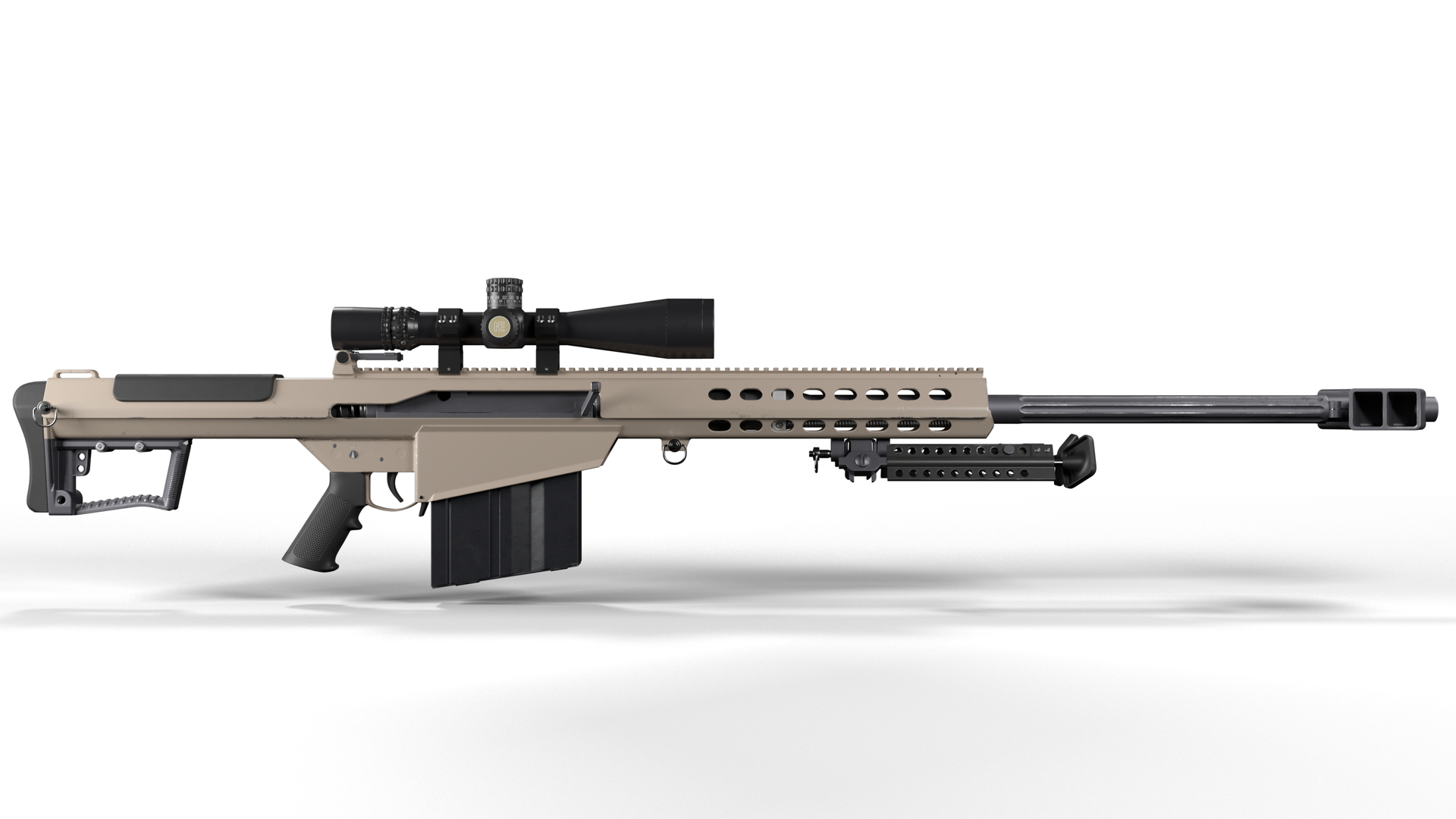 Sniper Rifle With Scope Model - TurboSquid 2226979
