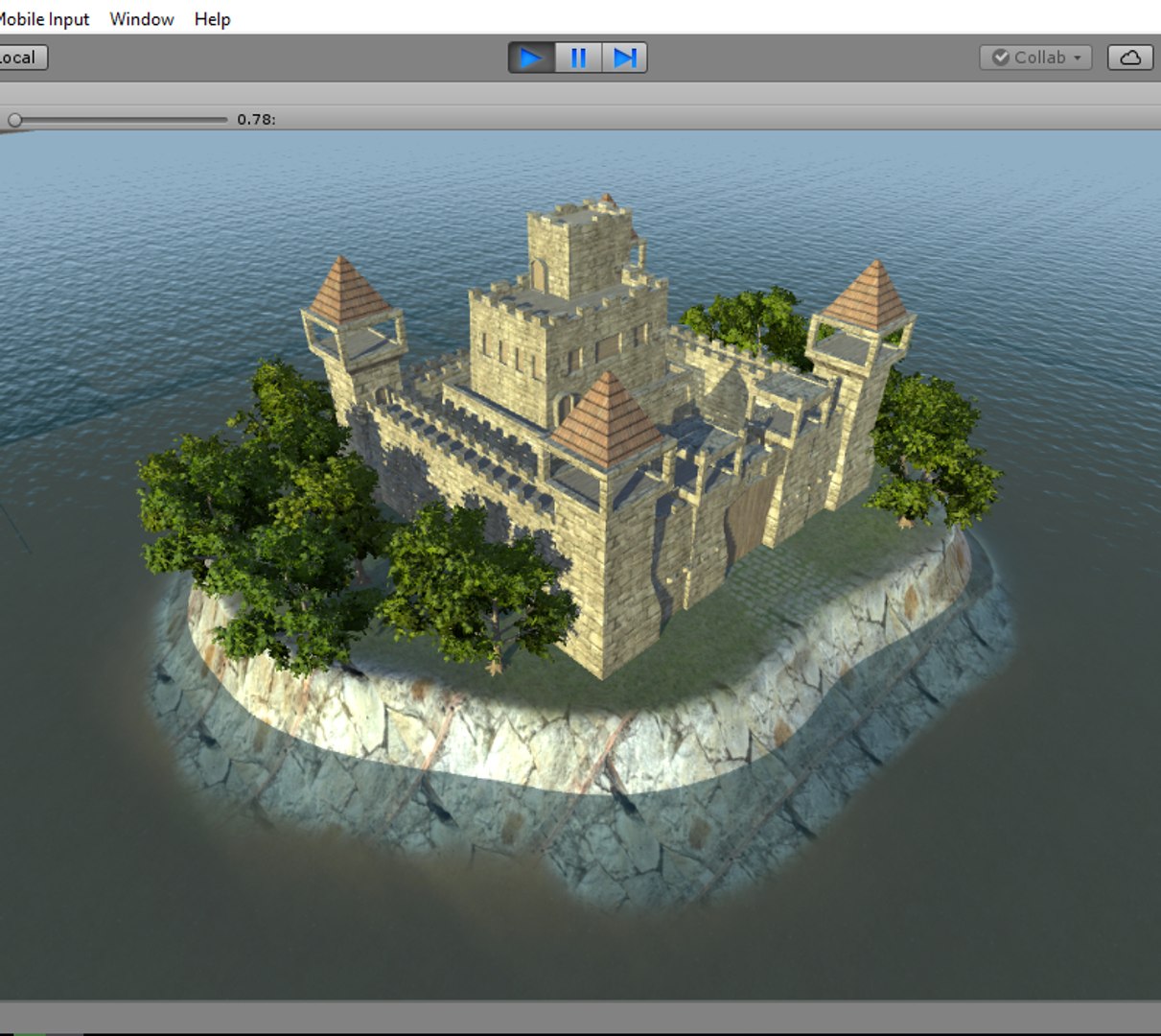 3d Castle Unity3d Model