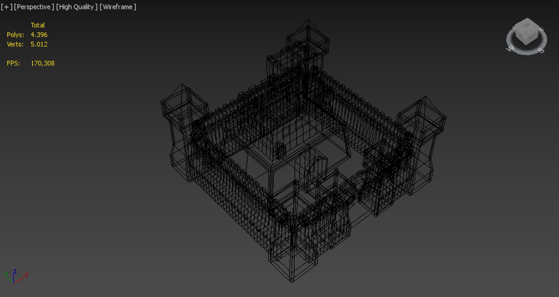3d Castle Unity3d Model