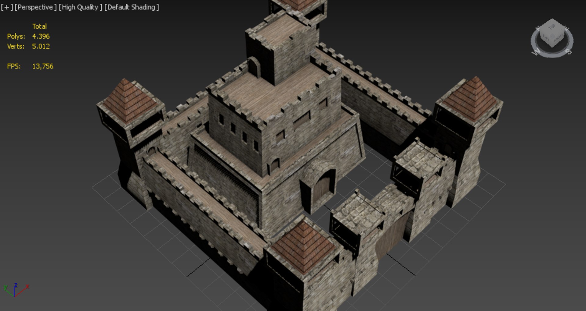3d Castle Unity3d Model