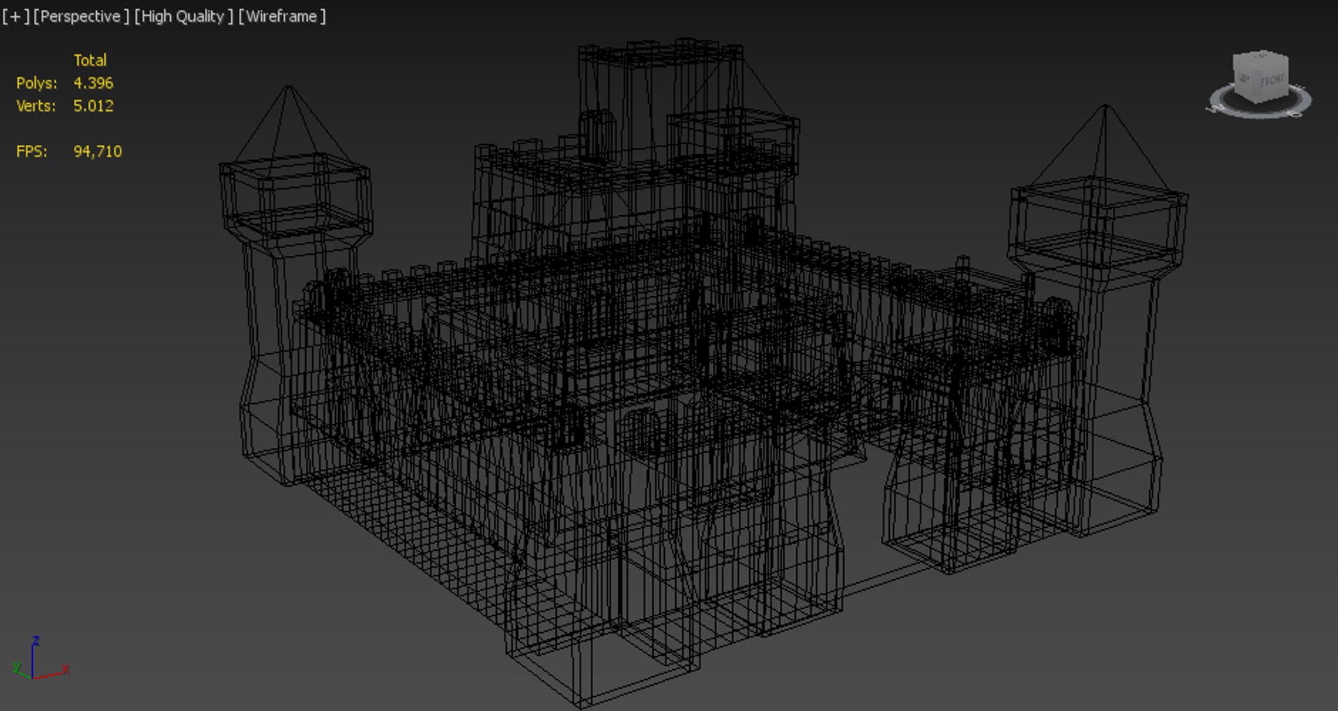 3d Castle Unity3d Model