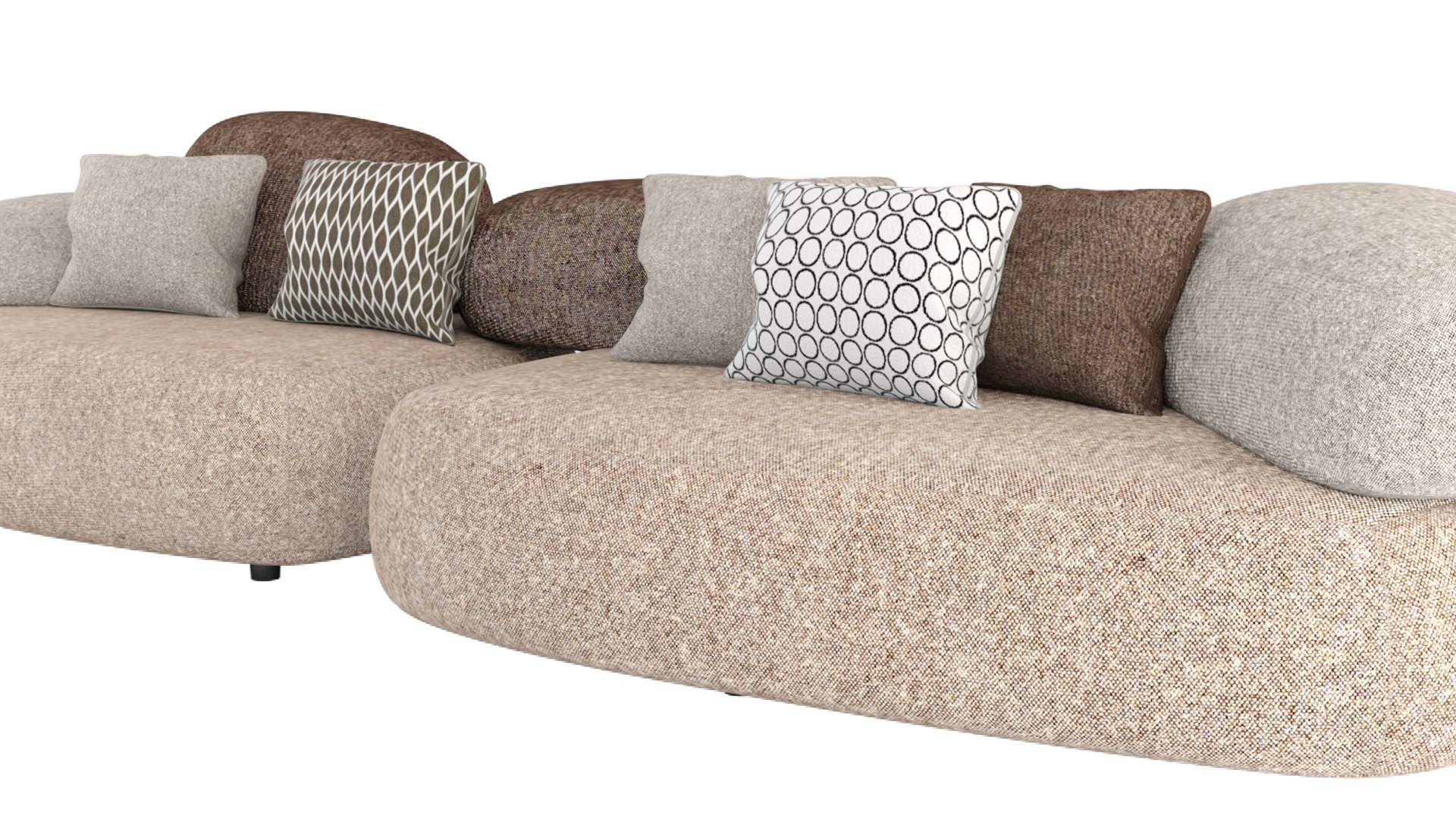Pebble Rubble Sofa 3D Model - TurboSquid 2042012