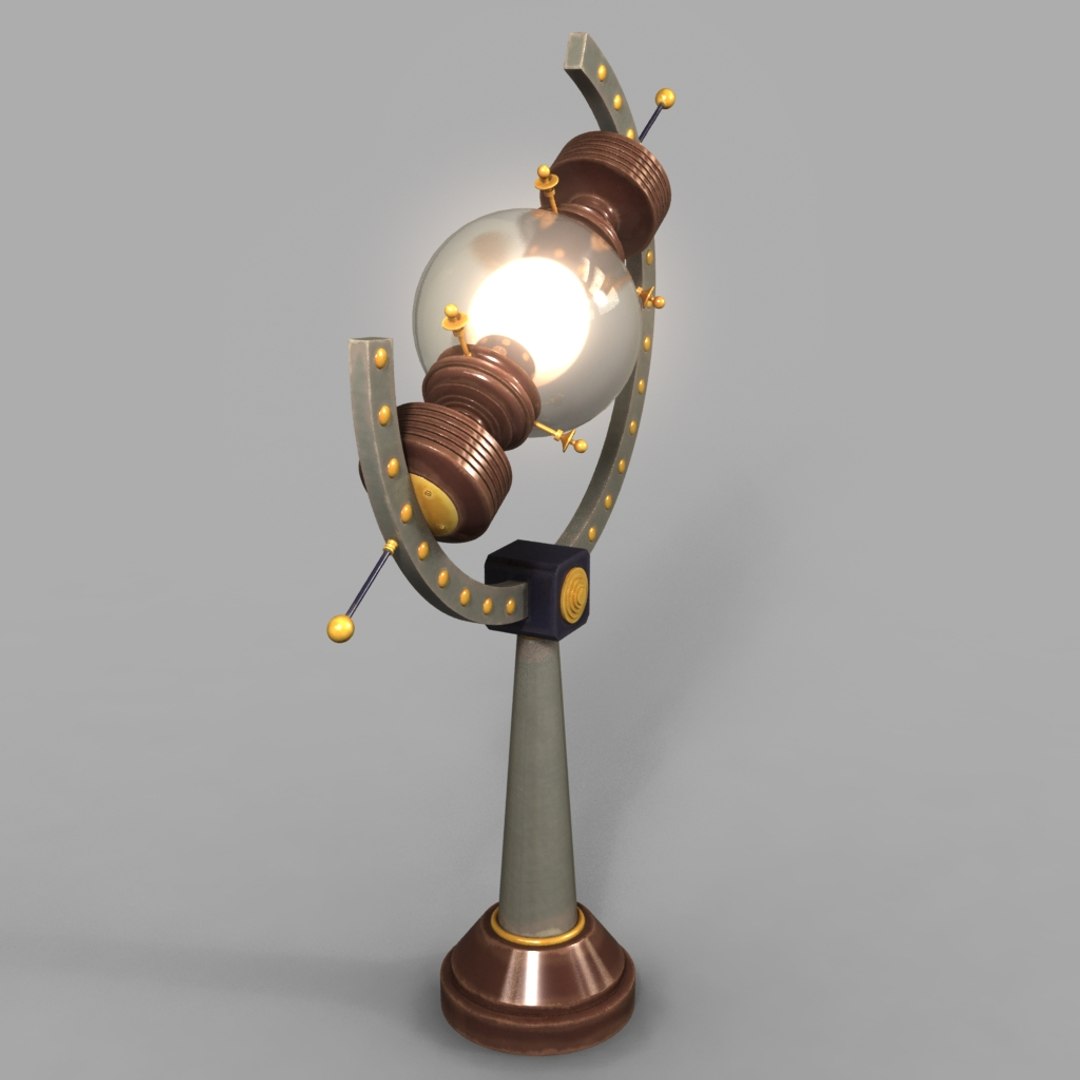 Lamp Steampunk Model - TurboSquid 1220911