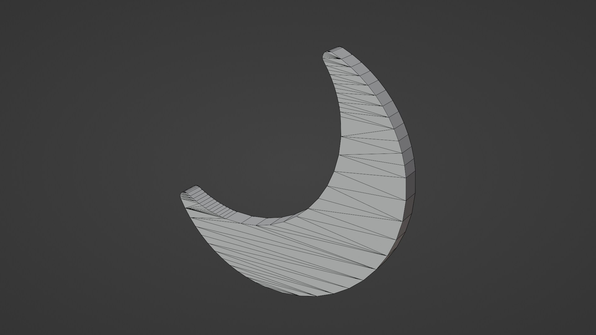 3D Crescent Moon Model - TurboSquid 2188169