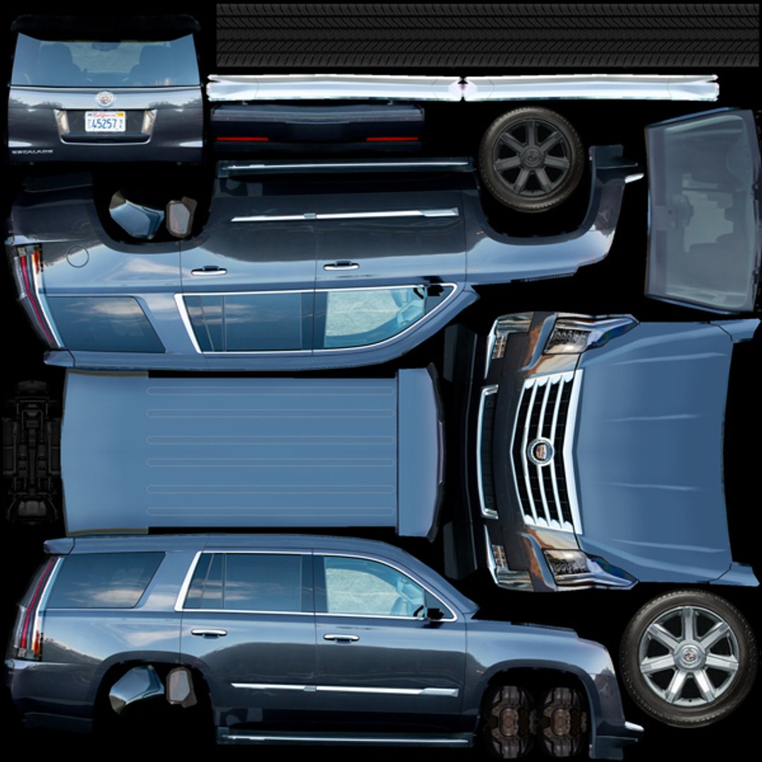 3d Cadillac Escalade Suv Model