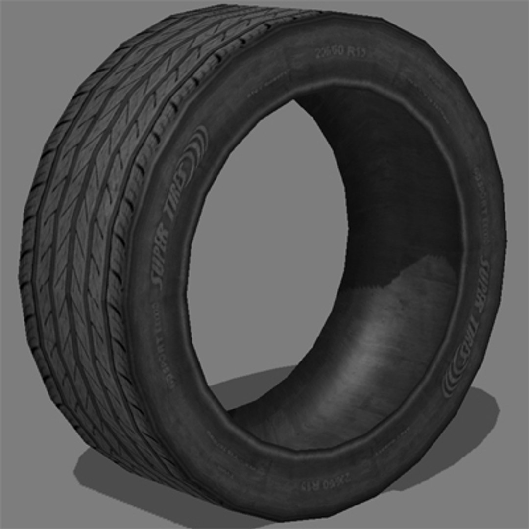 3d Car Tyre Prop Model