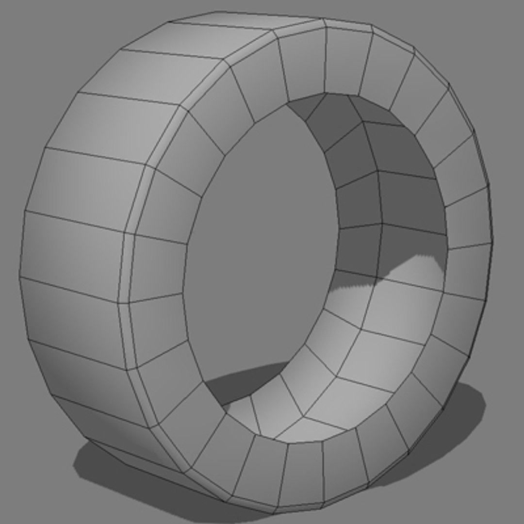 3d Car Tyre Prop Model