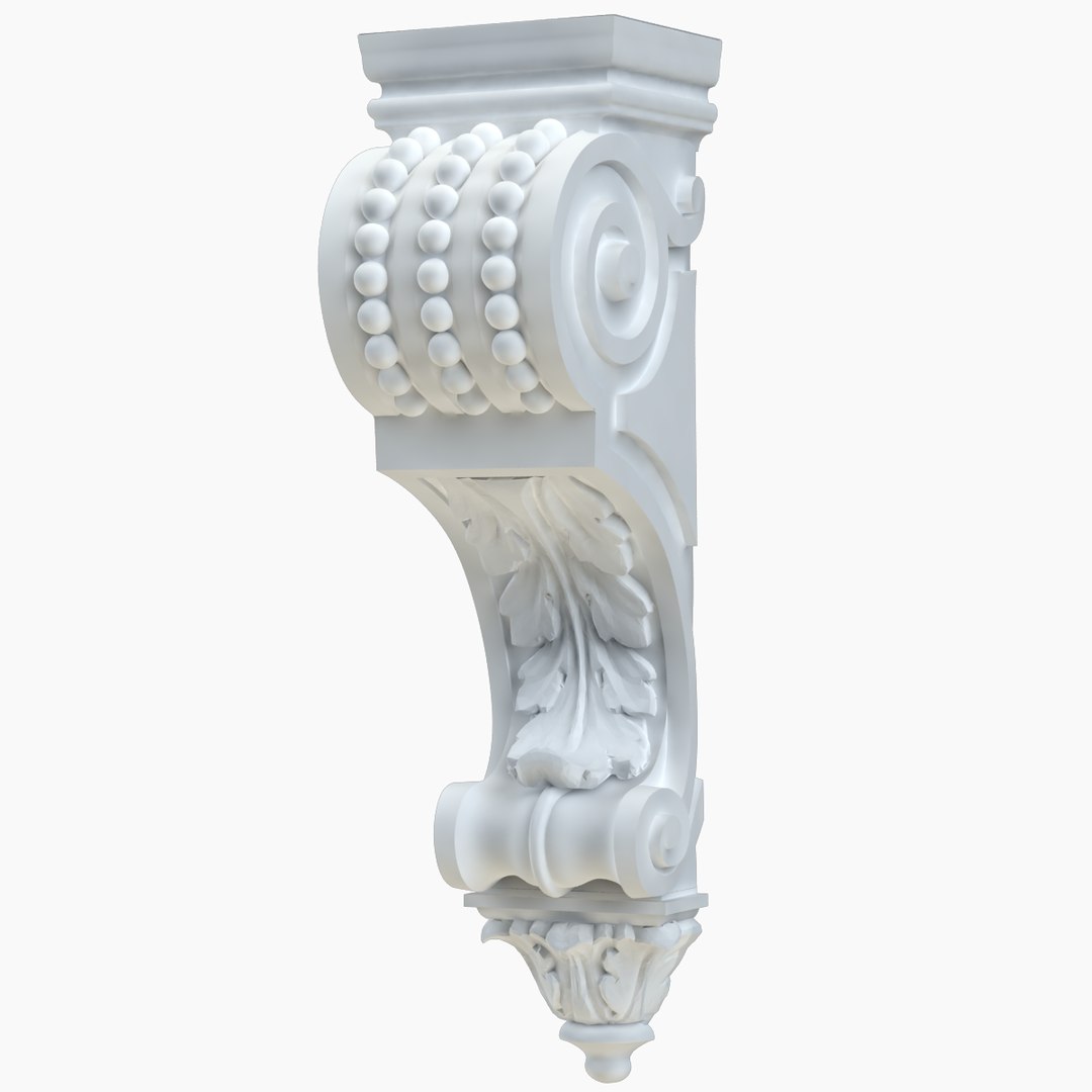 3d Model Of Bracket Element Cast