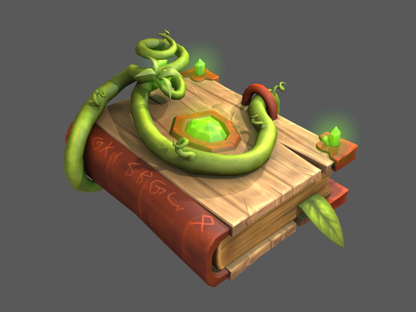 Stylized Book Vines 3D - TurboSquid 1542120