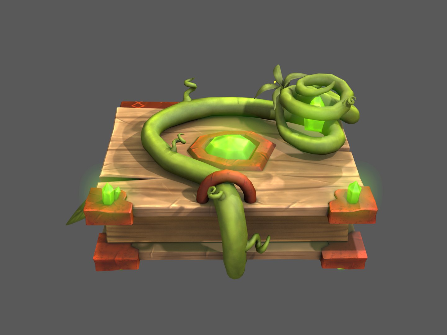 Stylized Book Vines 3D - TurboSquid 1542120