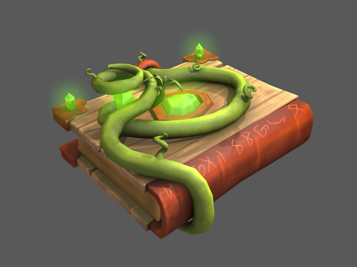 Stylized Book Vines 3D - TurboSquid 1542120