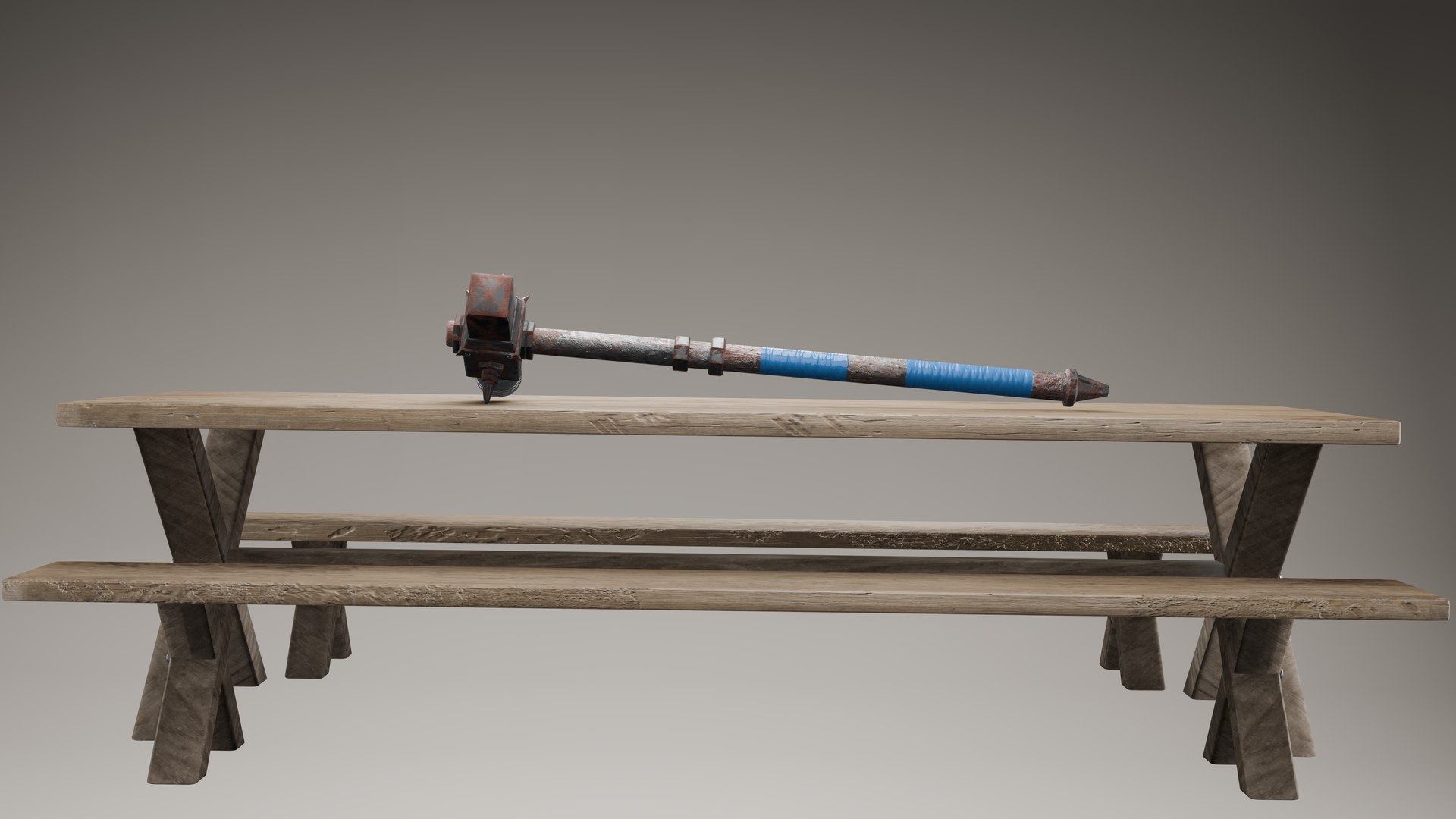 3D Post Apocalypse Style Edged Weapons Collection Model - TurboSquid ...