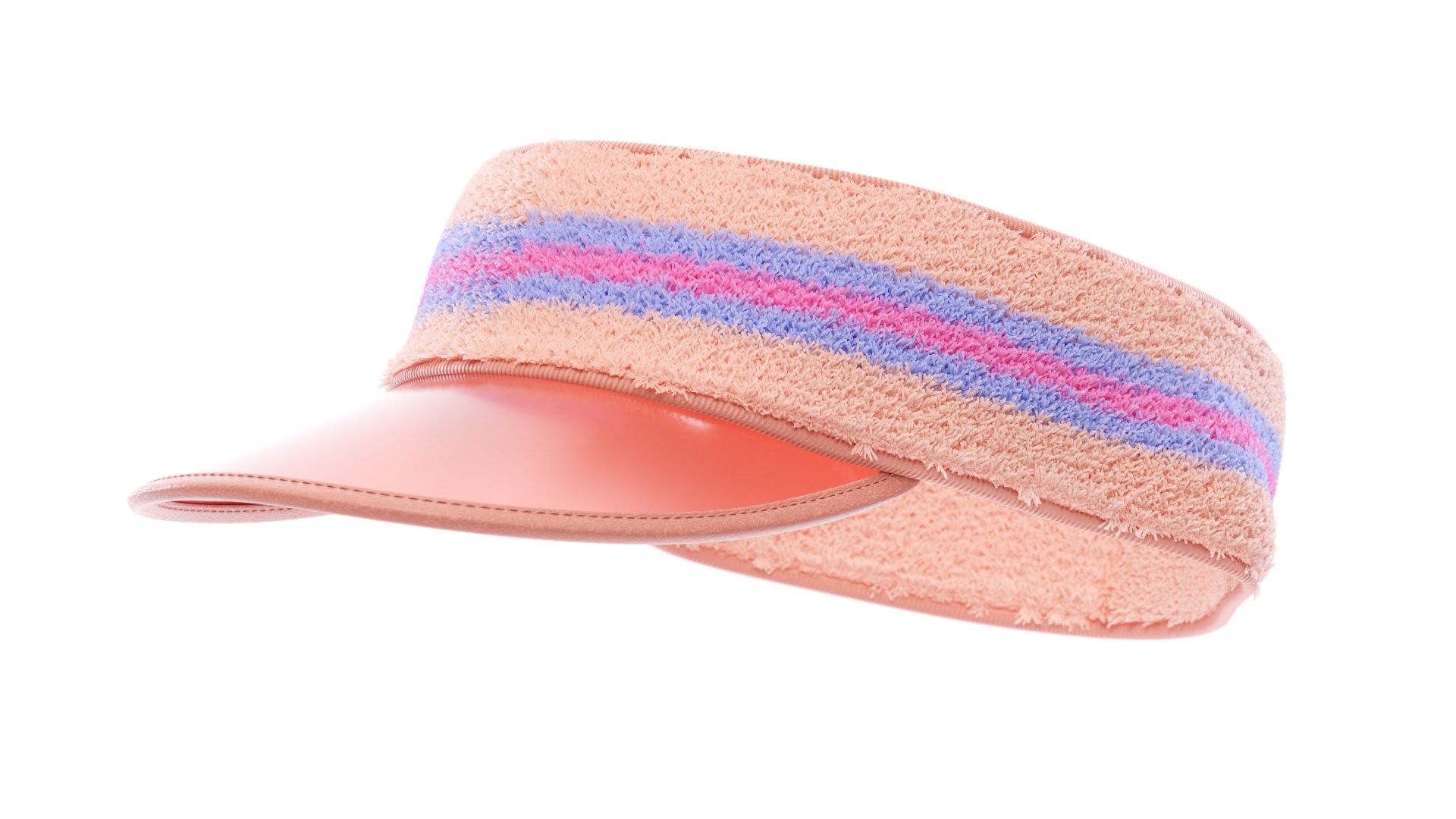 Terry Cloth Visor Cap 3D Model - TurboSquid 2000245