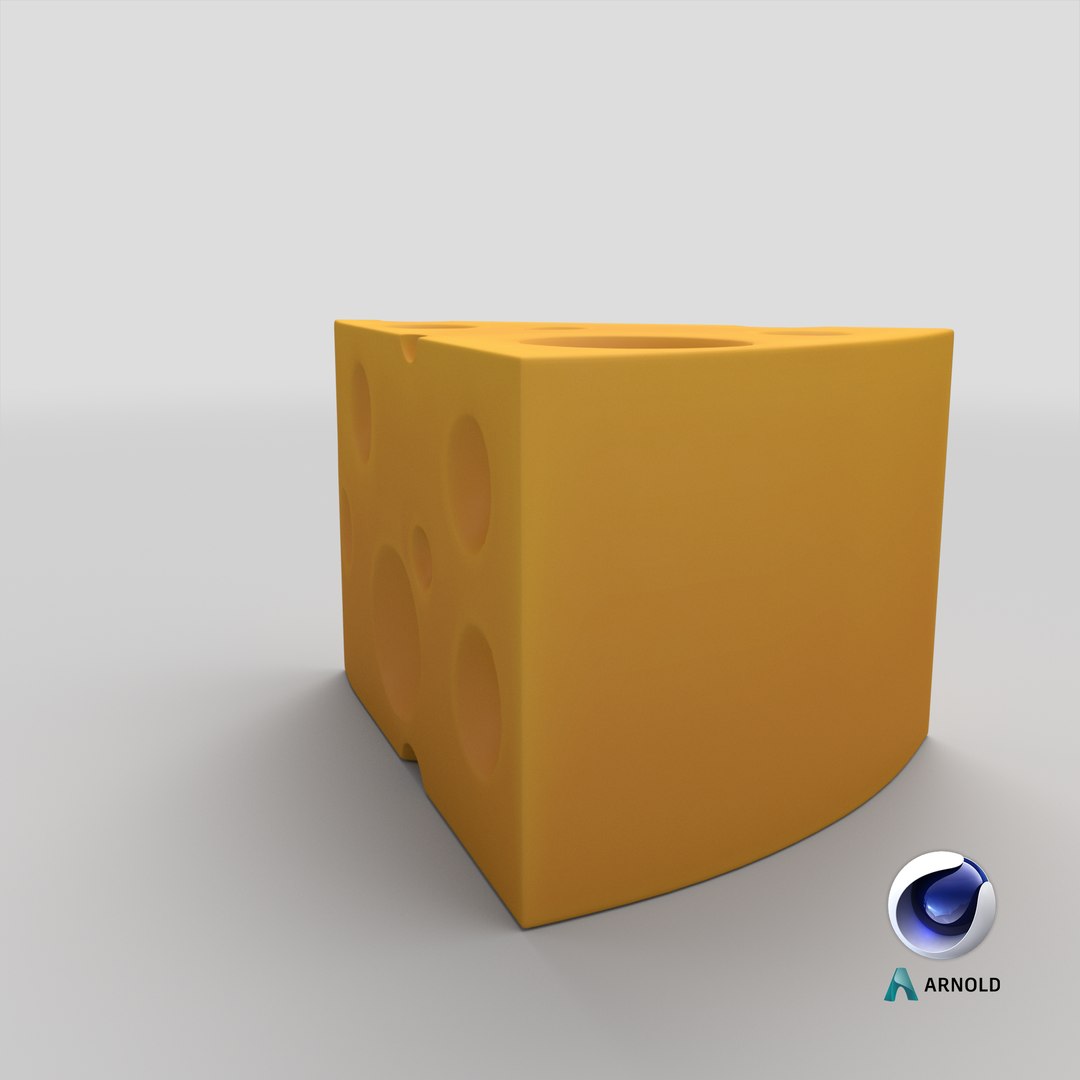 Cartoon Cheese PBR 3D Model - TurboSquid 1716958