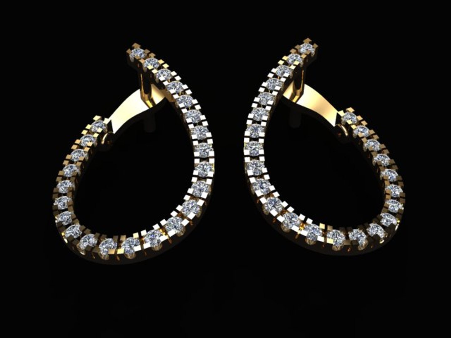 Jewellery earing 3D model - TurboSquid 1616137