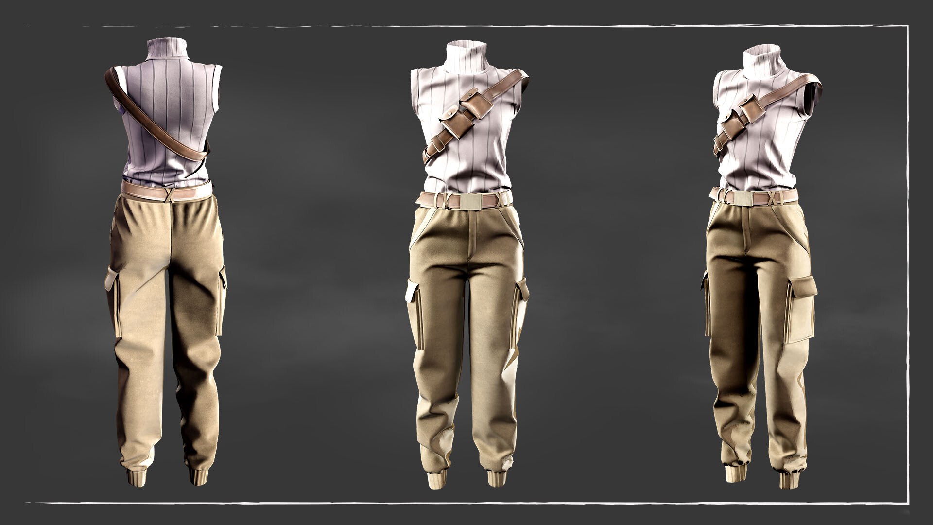 3D Female Fantasy Outfit Marvelous Designer 4k Textures - TurboSquid ...
