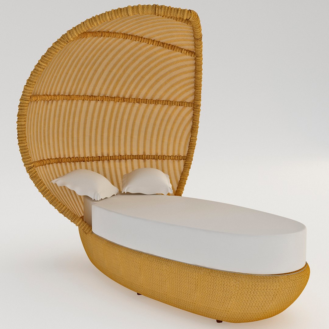 3d Outdoor Wicker Bed