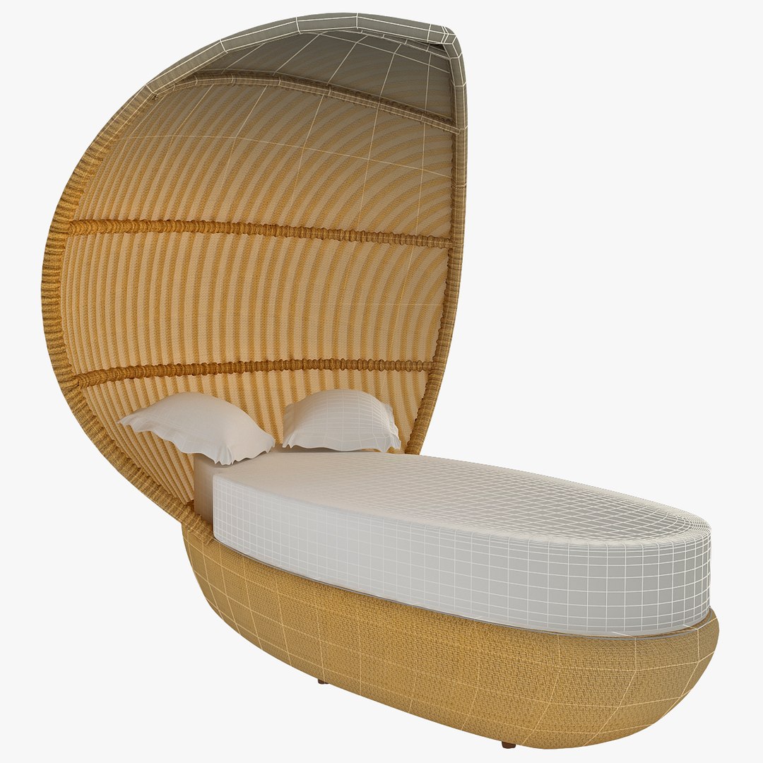3d Outdoor Wicker Bed