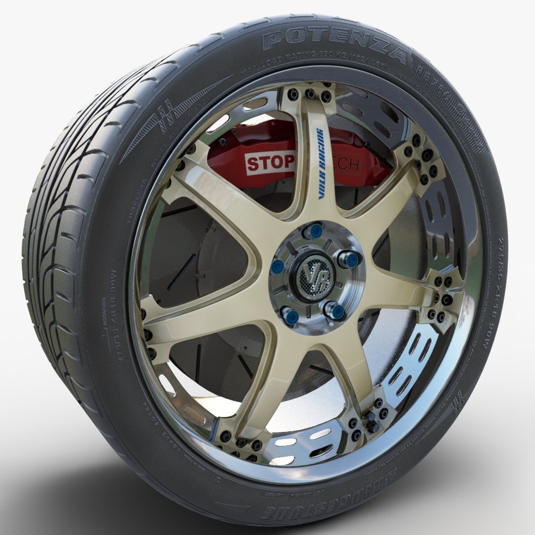 3d Volk Gt-7 Rotors Model