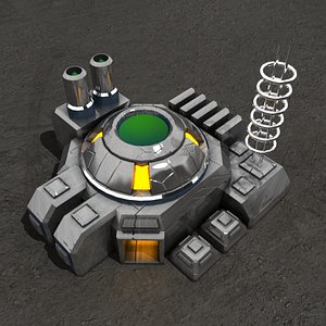3d Powerplant Sci-fi Building