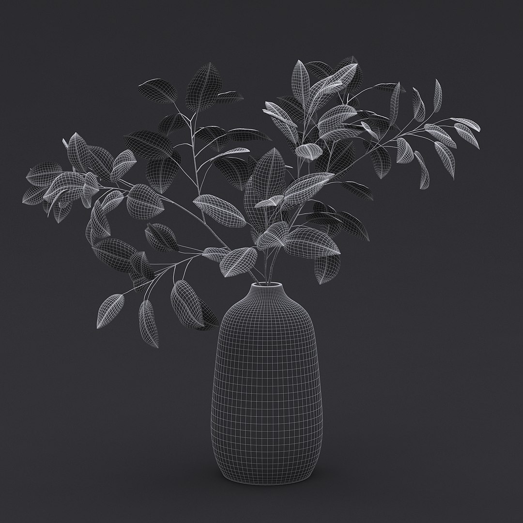 3D Tree Branch In Vase I - TurboSquid 2110654