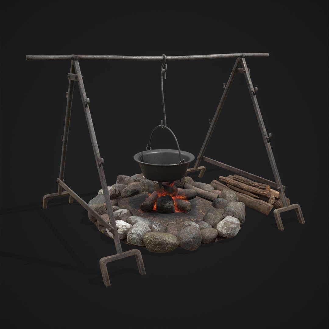 Cooking Camp Fire 3D - TurboSquid 1831425