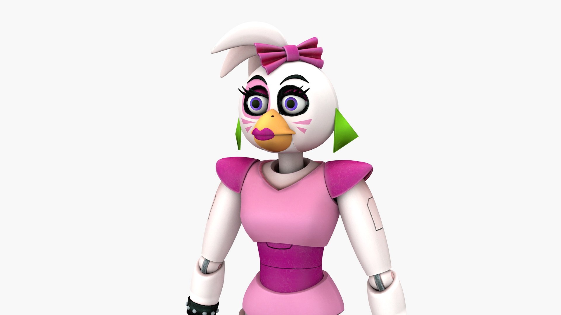 FNAF Chica White 3D Model - TurboSquid 2348947