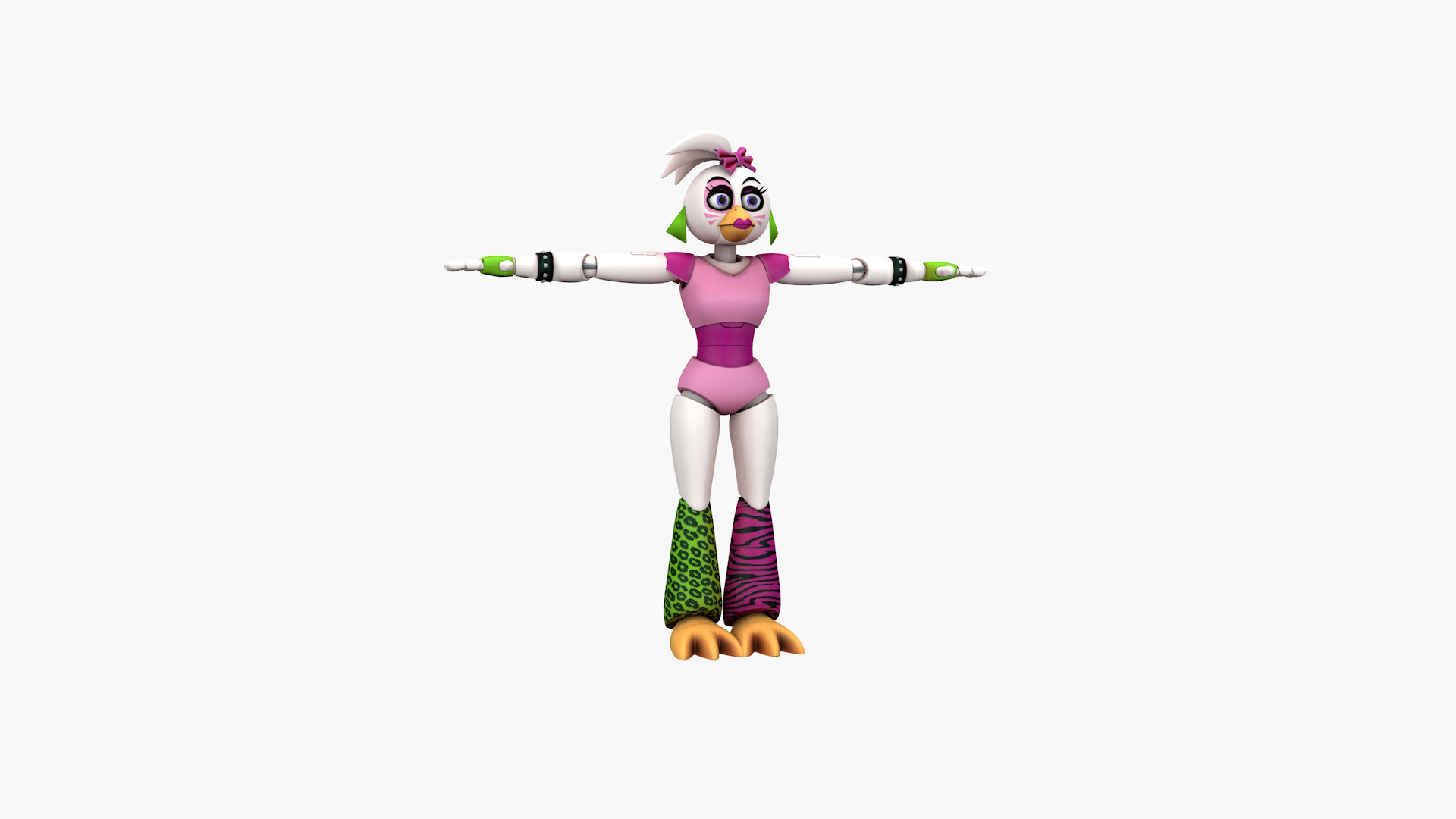 FNAF Chica White 3D Model - TurboSquid 2348947
