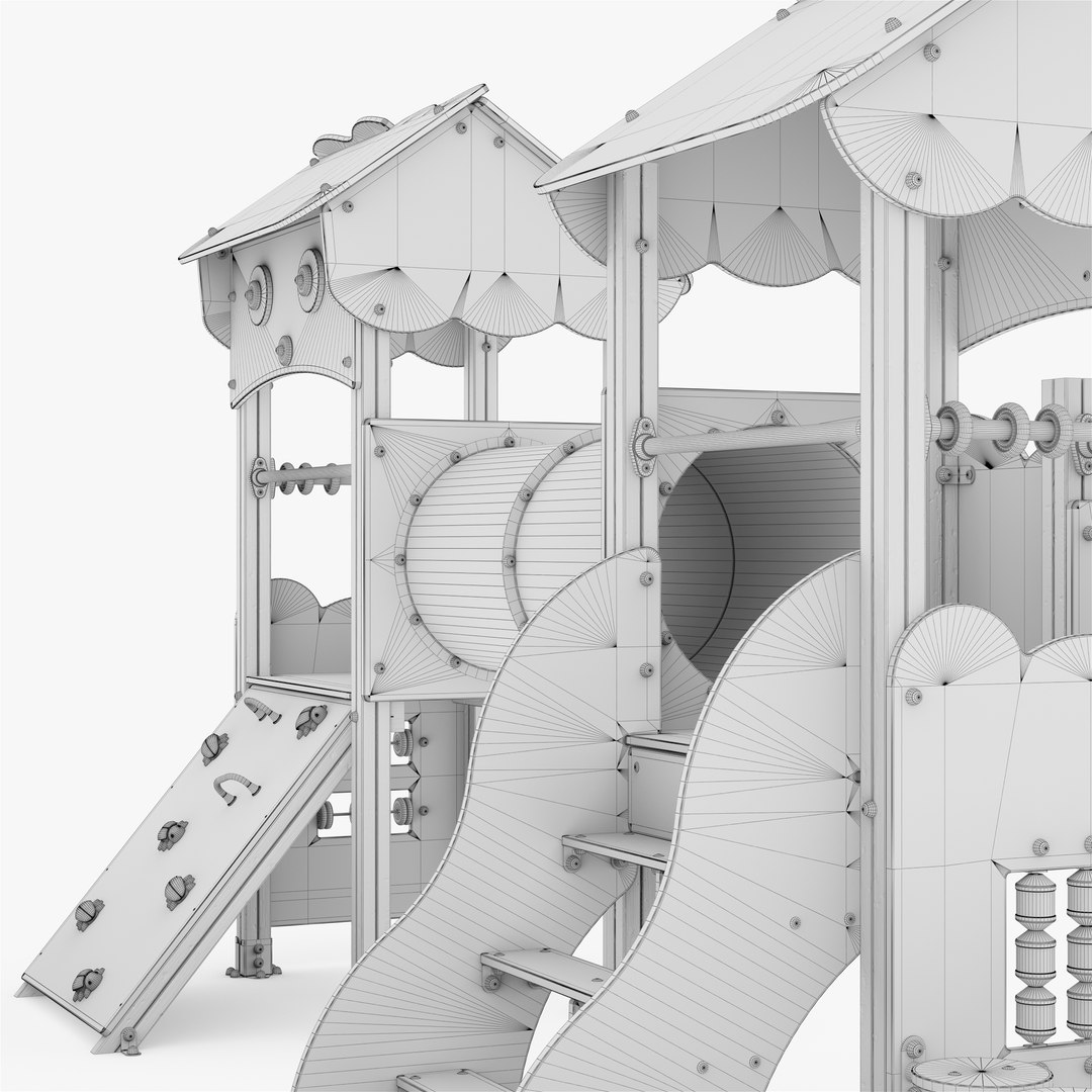 3D Kids Playground Model - TurboSquid 1340001