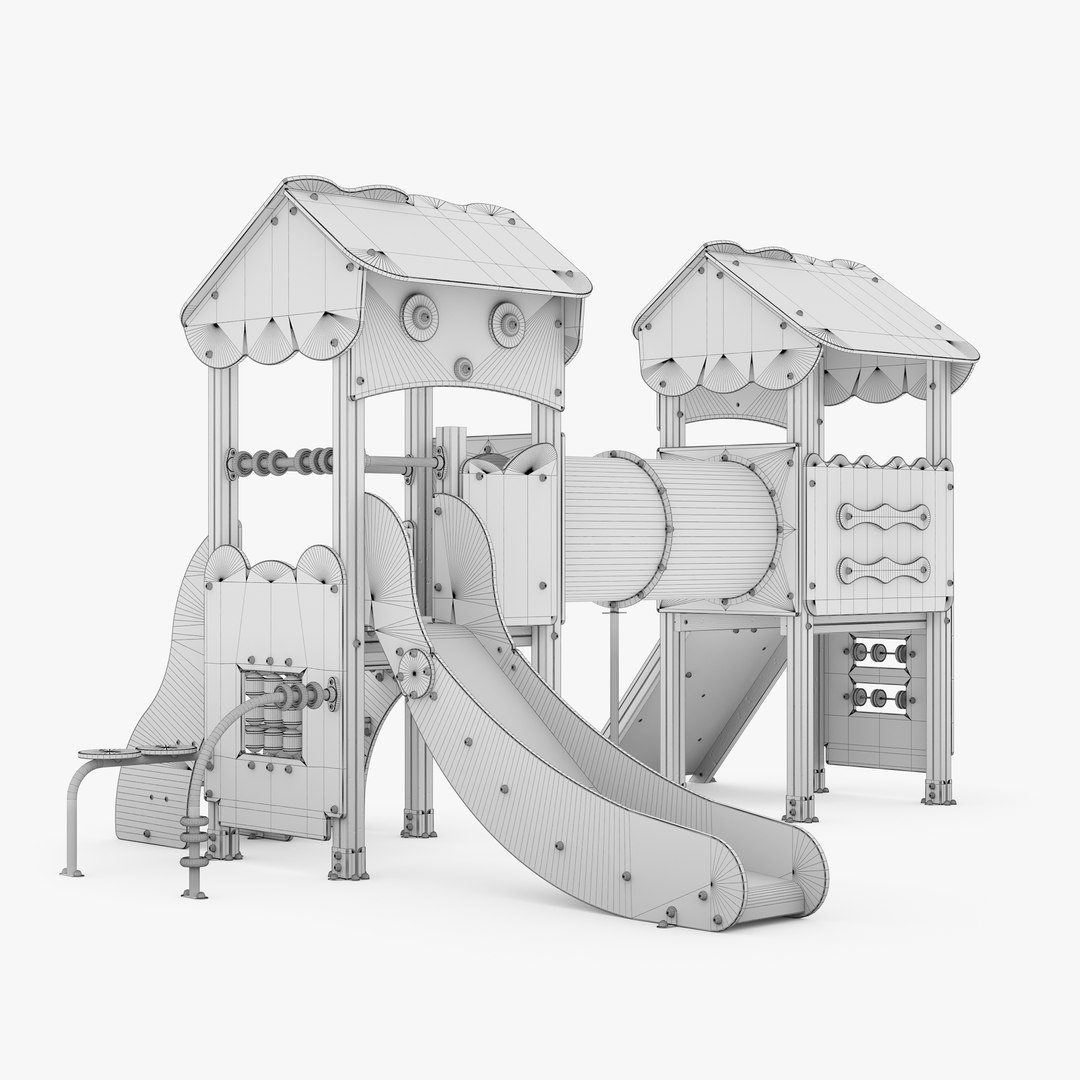 3D Kids Playground Model - TurboSquid 1340001