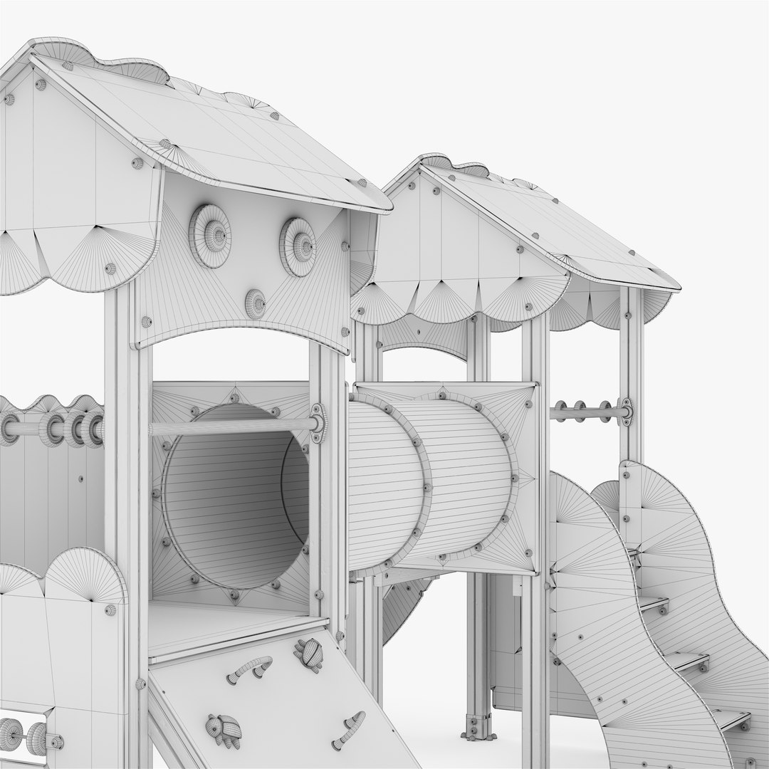 3D Kids Playground Model - TurboSquid 1340001