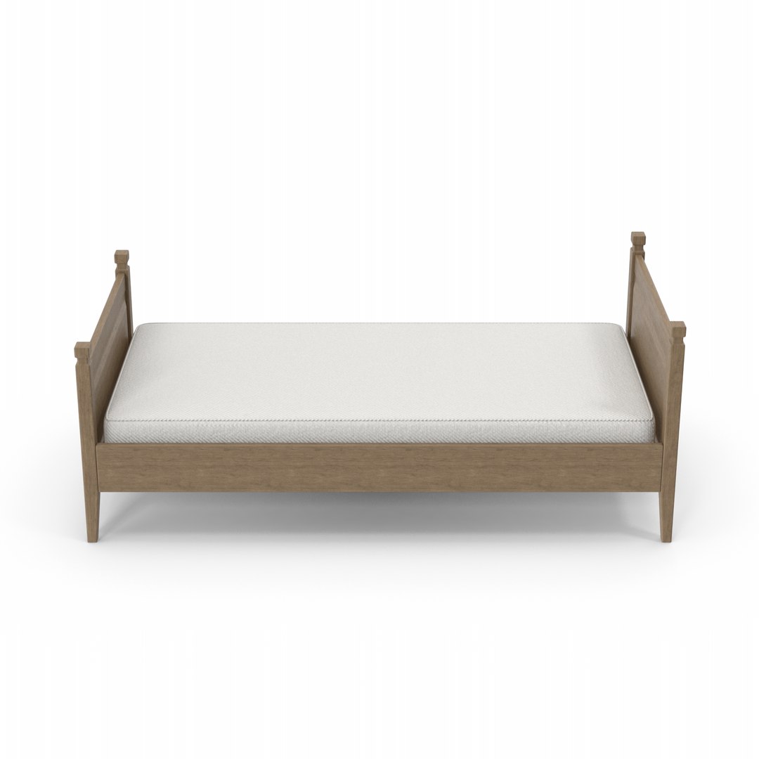 Wooden Bed 3D model - TurboSquid 2065265