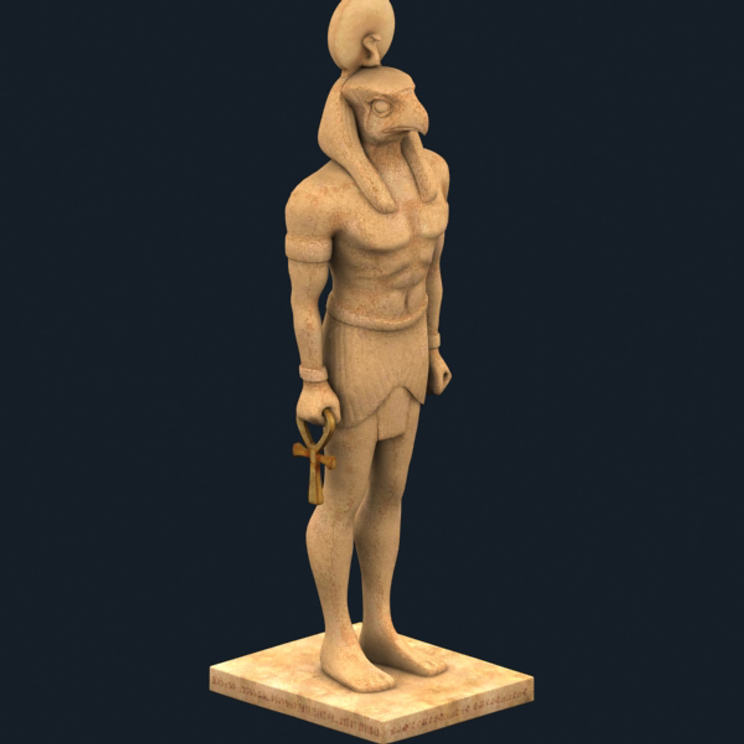 3d Model Of Ancient Egyptian Egypt Statues