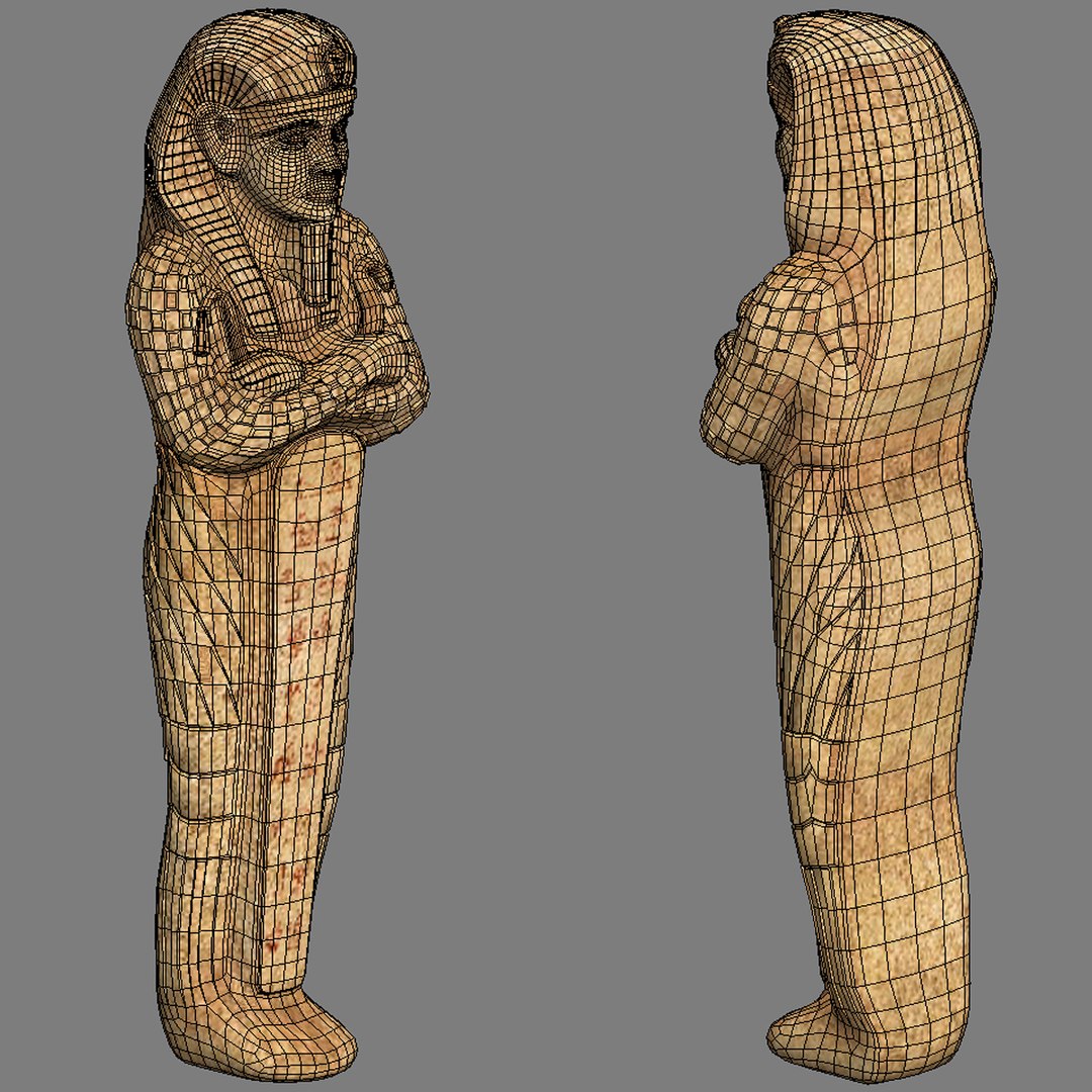 3d model of ancient egyptian egypt statues