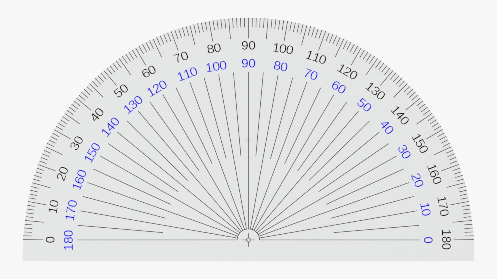 Half Circle Protractor Model - TurboSquid 1677536