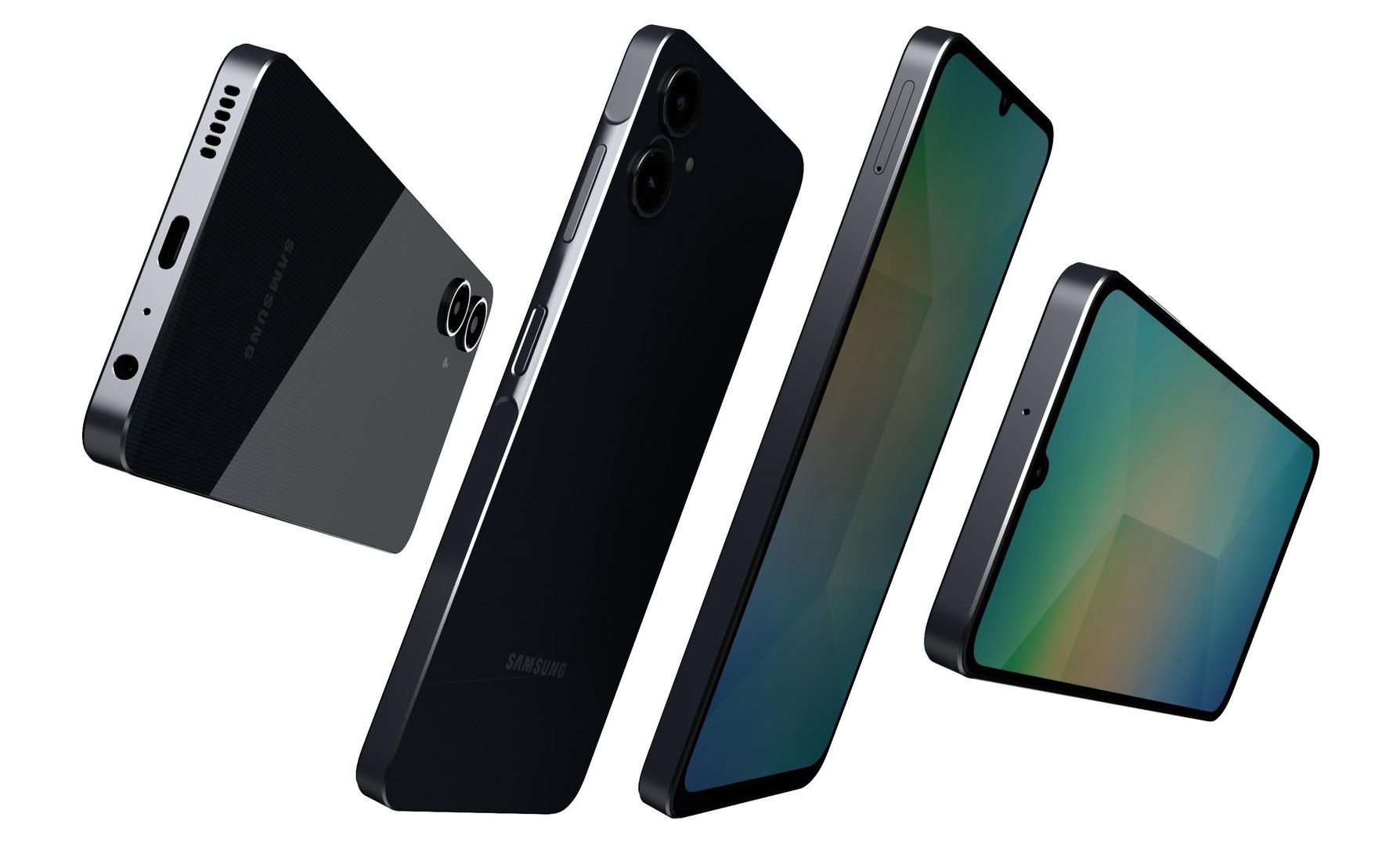 Samsung Galaxy A06 Blue Black 3D Model - TurboSquid 2271304