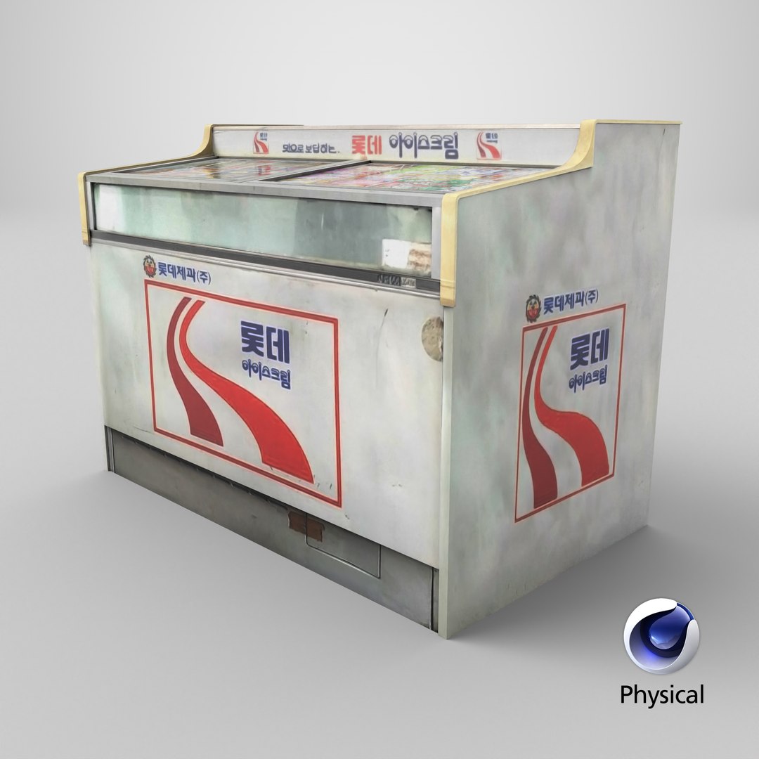 Store Glass Freezer 3D Model - TurboSquid 2226880