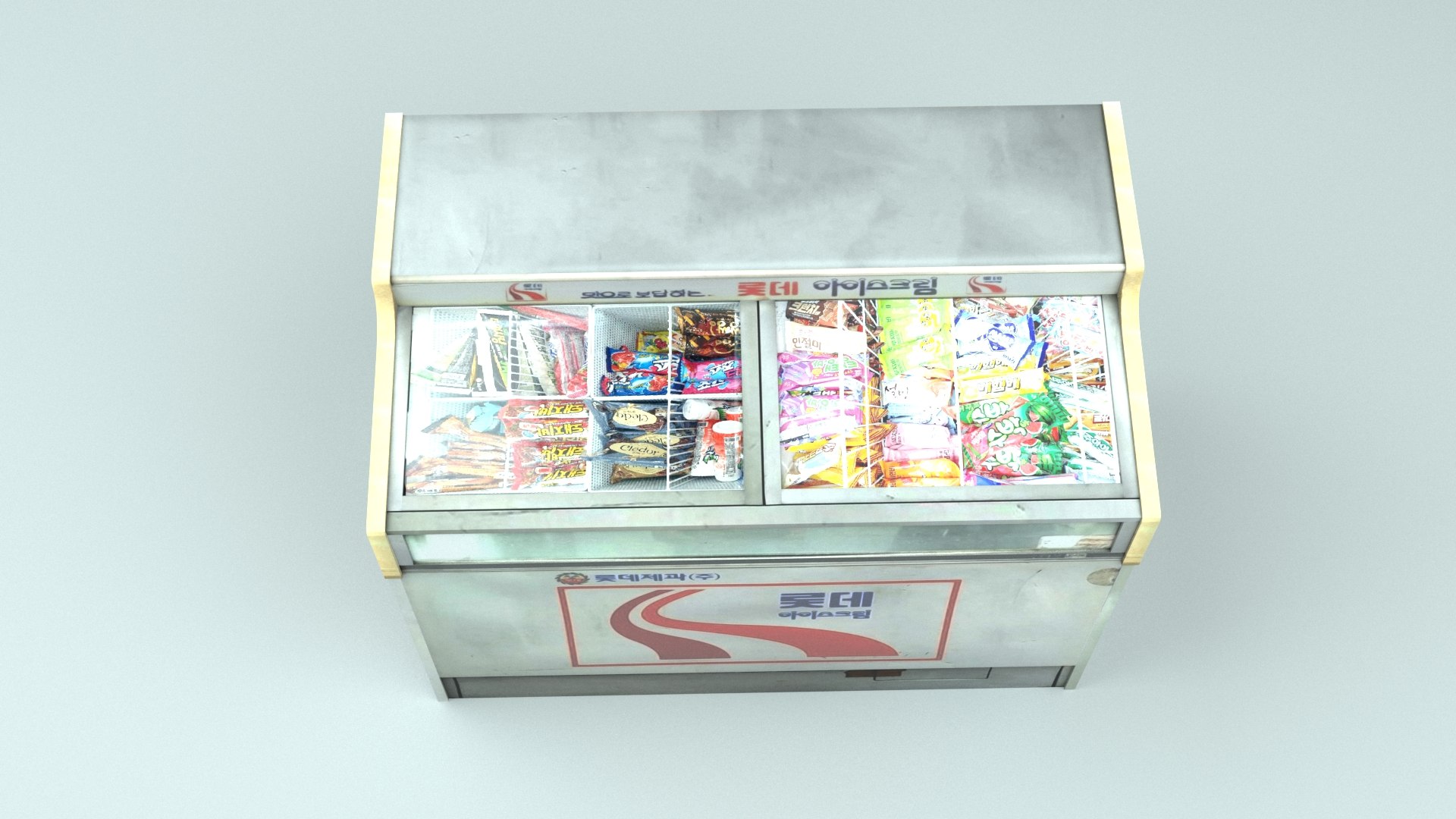 Store Glass Freezer 3D Model - TurboSquid 2226880