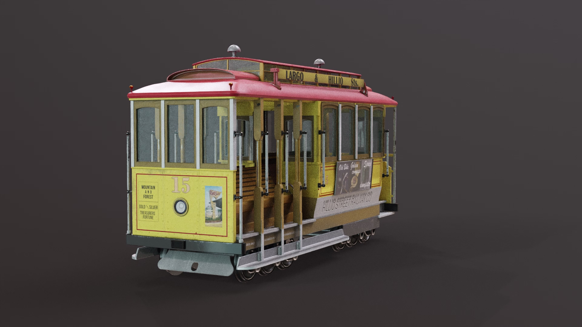 3D Old Tram - TurboSquid 2162980