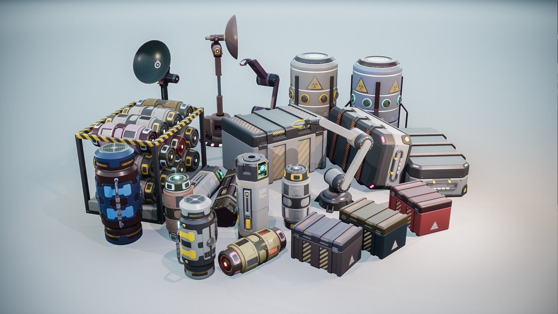 3D SciFi Props Pack - TurboSquid 2259599