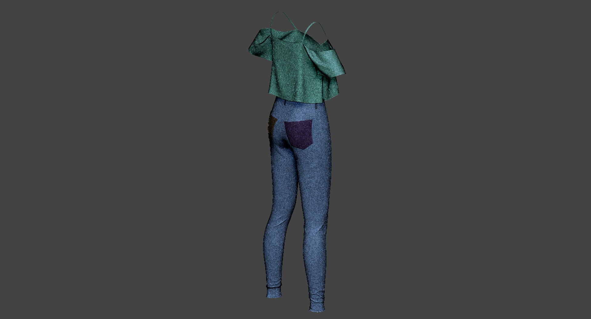 jeans 3d obj