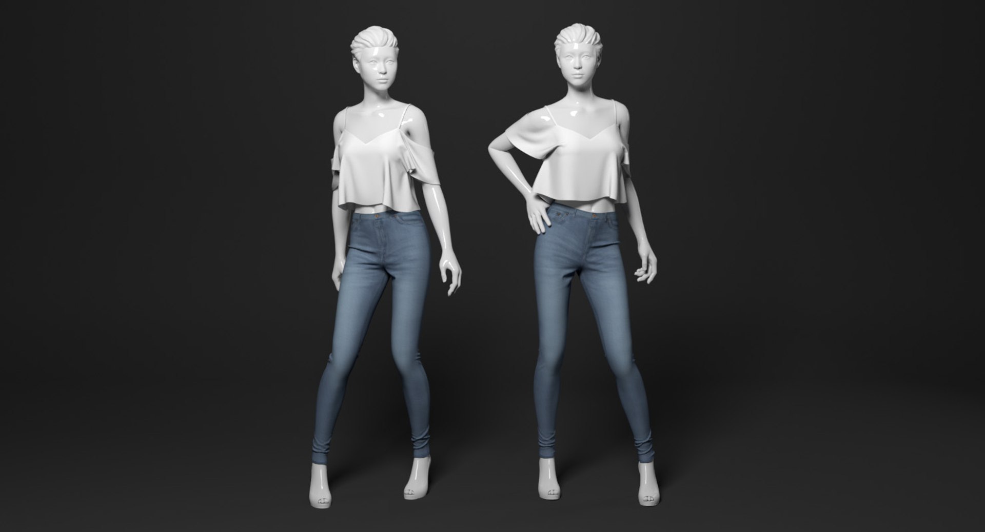 jeans 3d obj