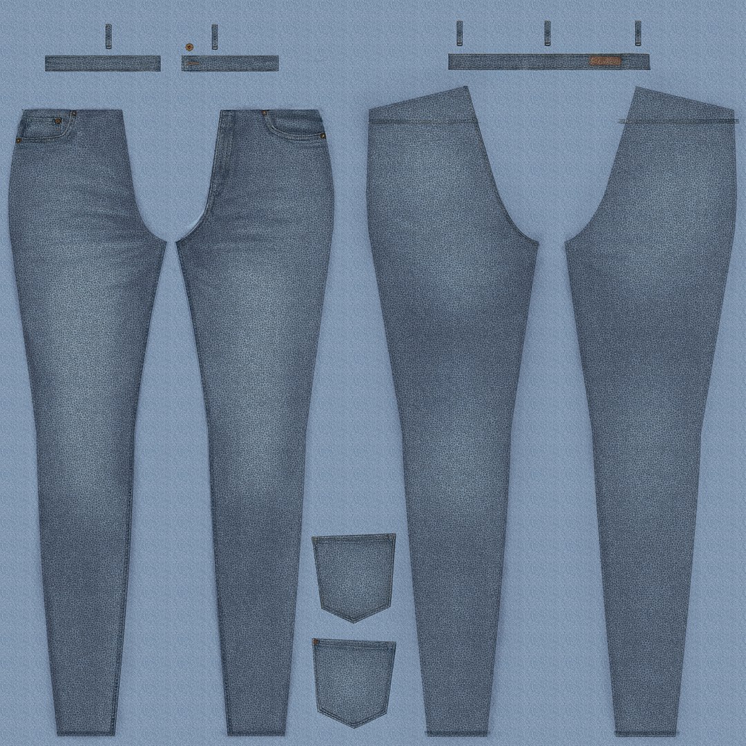 jeans 3d obj